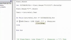 Pesquisar, Localizar PARTE de TEXTO em Célula de Planilha Excel com VBA