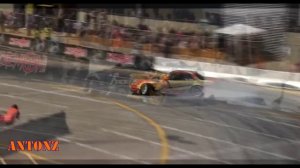 Crash 1 - Demon Energy D1NZ Drifting- Round 2 Tauranga 2016