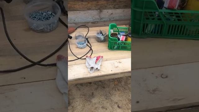 Зимний домик для кошек,на садовом участке,своими руками из остатков пиломатериала