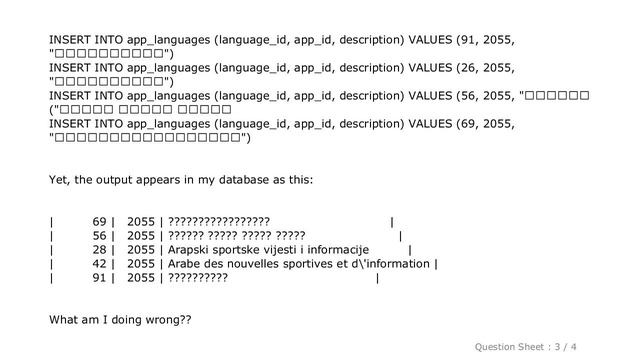 MySQL : UTF8 issues PHP - MySQL | Getting question marks in database | – смотреть онлайн видео ...