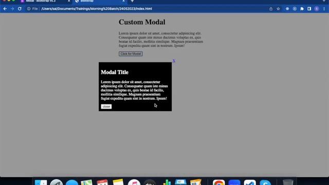 ?? Bootstrap | Custom Modal Popup in Telugu | Bootstrap Developer ...