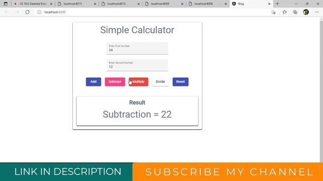 Calculator in Angular 13 Using Angular Material and Bootstrap ...