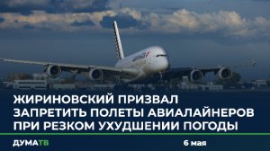 Жириновский призвал запретить полеты авиалайнеров при резком ухудшении погоды