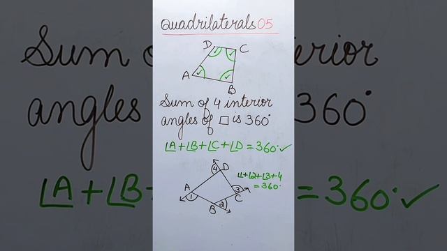 05 l Do you know this about Angle Sum Property of Quadrilaterals l Quadrilaterals l Angles l