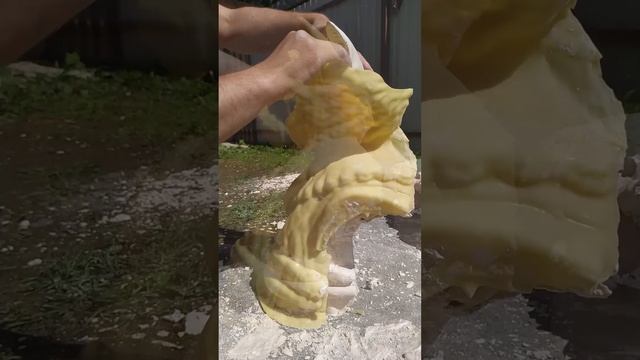 Скульптура кота в шляпе. Создание скульптуры. Этапы создания скульптуры. Заливка в форму.
