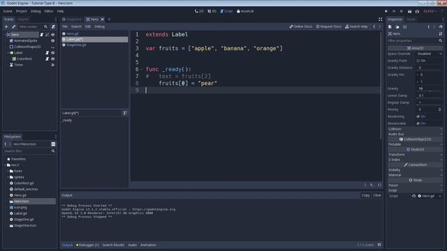 Godot 3 - GDScript Tutorial - Arrays – смотреть онлайн видео от MariaDB ...