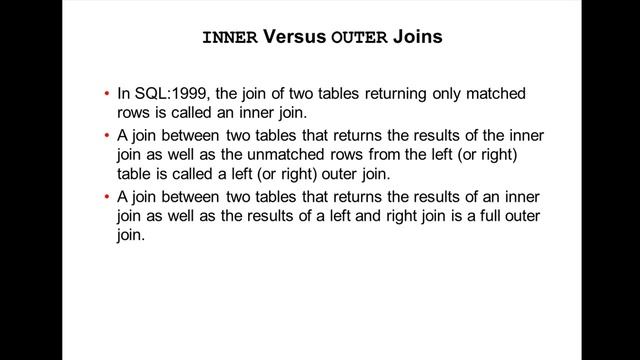 Oracle SQL Video Tutorials 36 - LEFT OUTER Joins – смотреть онлайн видео от SQL и MySQL ...