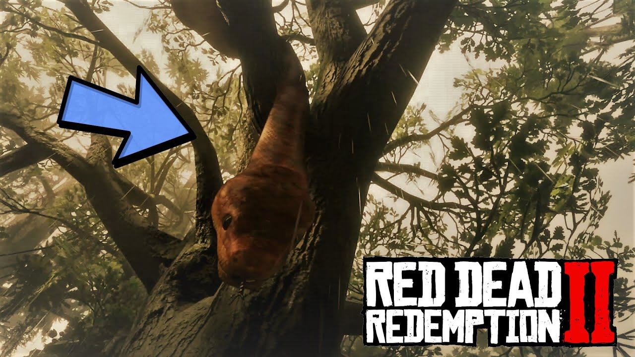 Огромная змея в Red Dead Redemption 2 | Пасхалка на Книгу Джунглей
