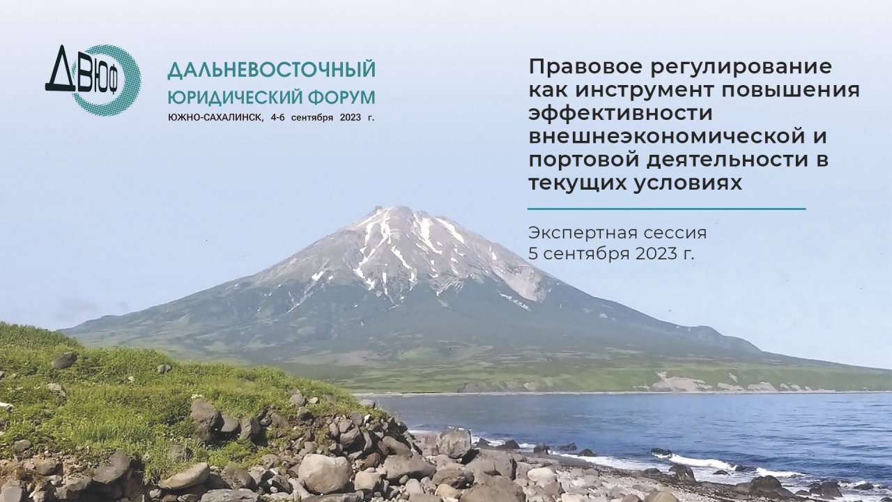 Правовое регулир-е как инструмент повышения эффек-ти ВЭД и портовой деятельности в текущих условиях