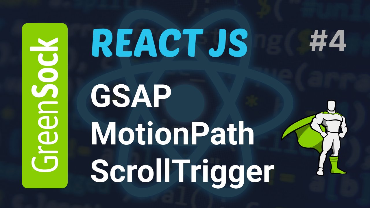 React + GSAP | MotionPathPlugin + ScrollTrigger