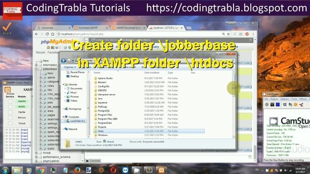 Install Jobberbase 2.0 on Win7 localhost XAMPP 5.6.31 - opensource PHP job board byAO - смотреть ...