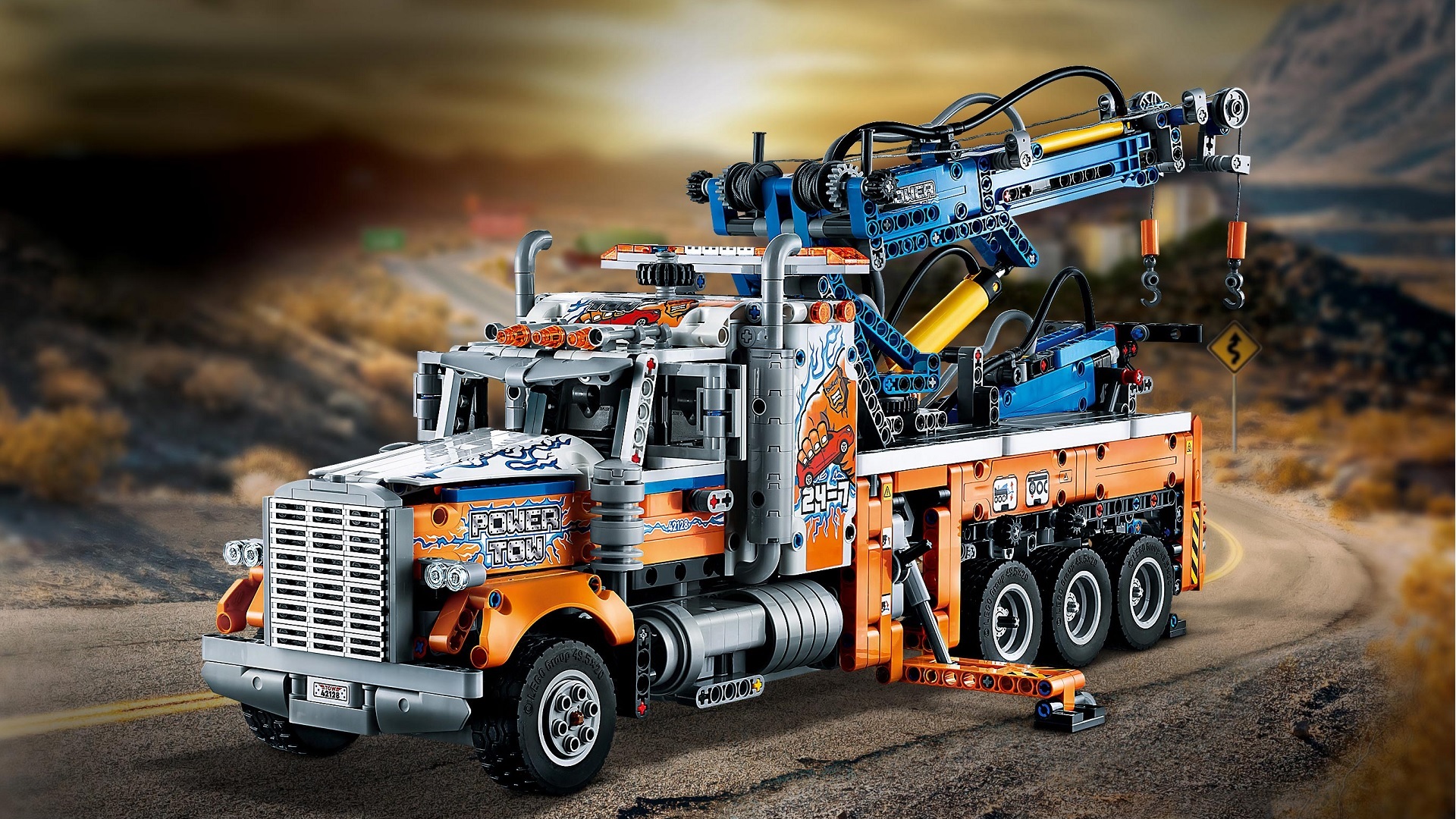 Lego technic 42128 Heavy-duty Tow Truck animation/ speed build