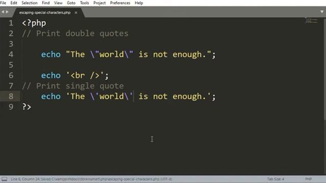 Escaping Special Characters – смотреть онлайн видео от JS Простым ...