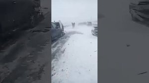много километровая авария Тюмень ханты