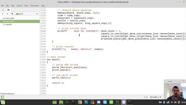 26-How to debug MOVE GENERATOR in CHESS ENGINE