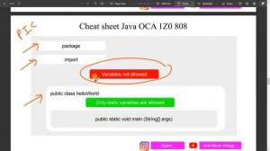 How to Pass OCA Java 8 | Java OCA 1Z0 - 808 Cheat sheet #ocajava8