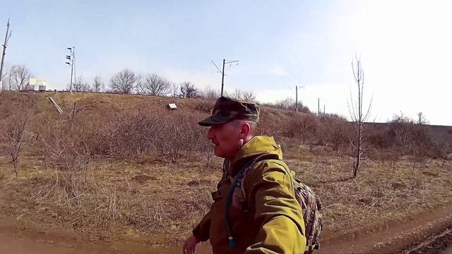 Поход к строящейся ветроэлектростанции