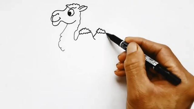 Rasm chizish |Tuya rasmini chizish|как нарисовать верблюд |How to draw ...
