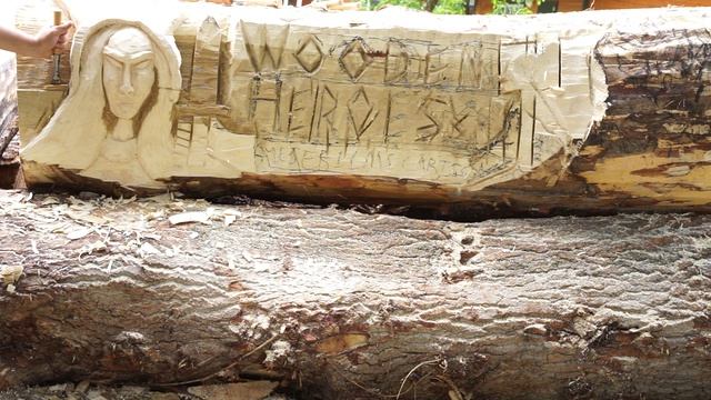 Вырезаю Эльфа для вывески - логотипа канала. Carving logo Wooden Heroes