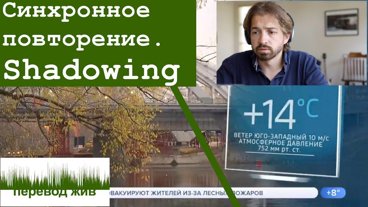 Синхронное повторение. Shadowing