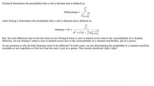 Why are Erlang B and Erlang C formulas different?