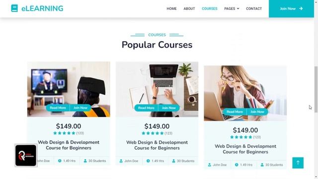 Complete Responsive E-learning Education Website Design | Free Source Code 👇 – смотреть онлайн ...