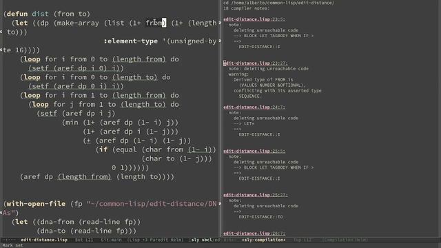 Mastering Built-in Types in Common Lisp (or how I got 3x faster execution with the same algorithm)