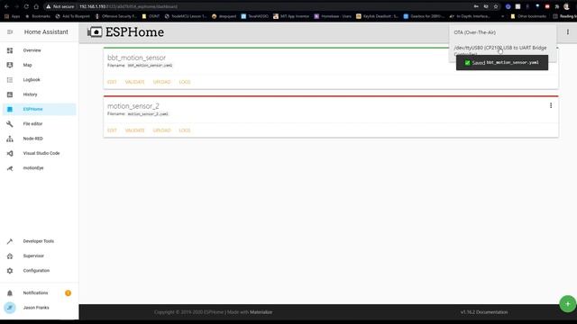 How to Setup Motion Sensor & ESPHome /w ESP8266 & ESP32 in Home Assistant // NODE-RED Light ...