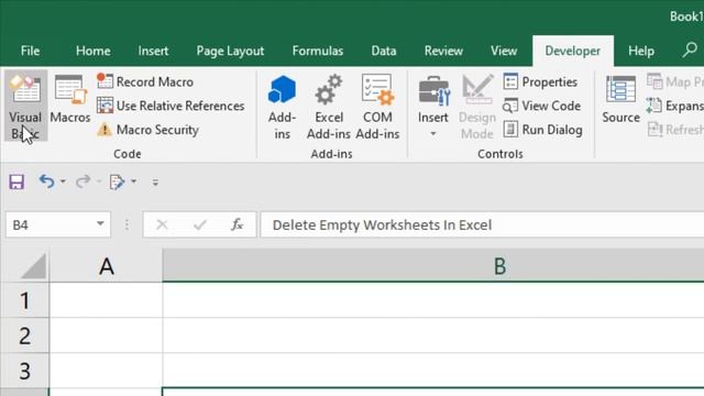 How To Remove or Delete Empty Sheets From A Workbook In Excel ...
