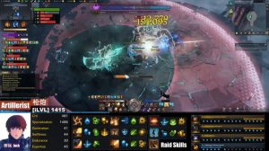 [Lost Ark] 1415 Artillerist MVP 28% DMG Barrage Spec/Crit Super Carry DPS Build - Valtan