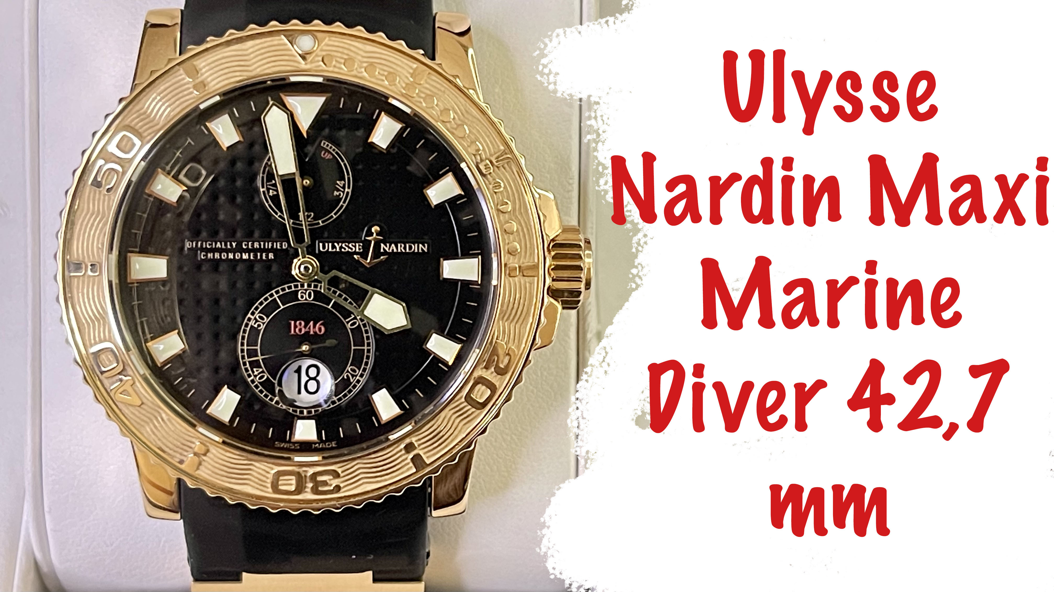 Обзор дайверских часов Ulysse Nardin Maxi Marine Diver 42,7 mm