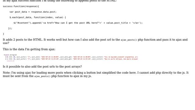 Wordpress: Ajax WordPress pass post URLs - смотреть видео онлайн от «WP ...