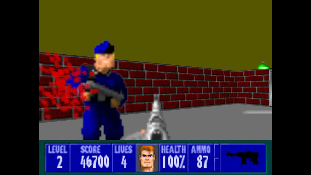 Прохождение Wolfenstein 3D Эпизод 2 Операция Айзенфауст Немецкий Штаб 1 Этаж #11