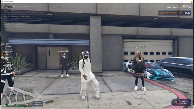 За рулем кабриолета (автобуса) ахаха