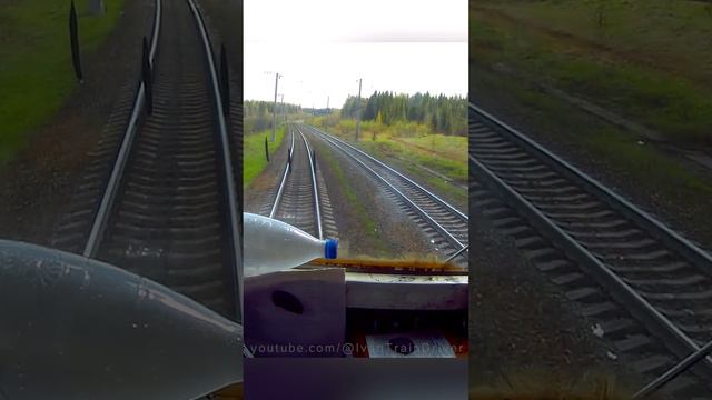 Двойной тягой в подъем 🦾 помогаем грузовому поезду на тепловозе 2М62