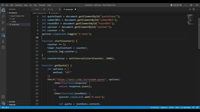 Speed Typing Test Coding Assignment 3 Ccbp Javascript Speed 