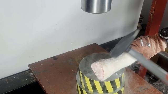 100-Тонный пресс против замороженной ножки в жидком азоте