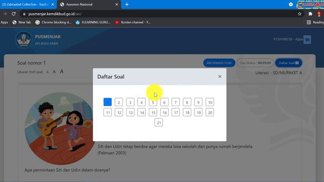 LATIHAN SOAL AKM SD UNTUK PESERTA ANBK SD 2021 DI PUSMENJAR KEMDIKBUD ...