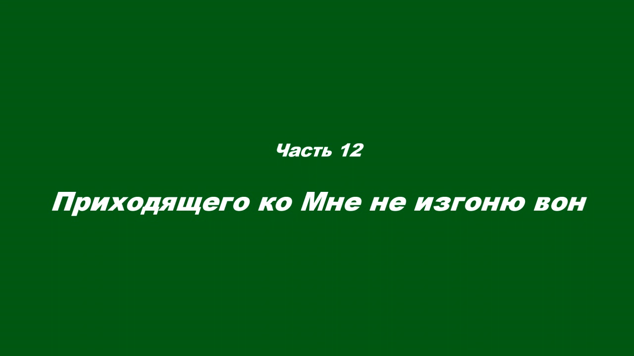 Причастие. Часть 12. Приходящего ко Мне не изгоню вон