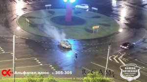 ДТП. Абакан. Кольцо на Трудовой. 05.06.2021. (Угон или Нетрезвое состояние, покинули место ДТП)