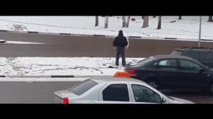 Зимние драки на дороге