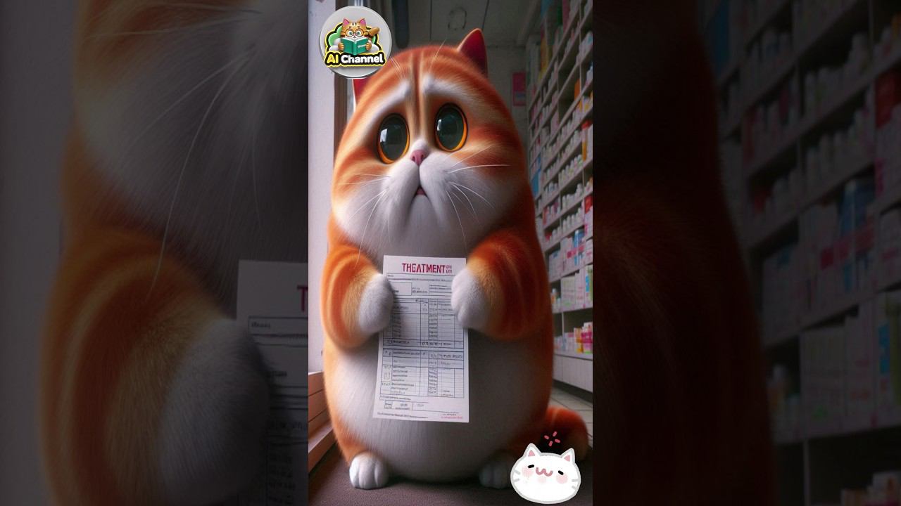 Why big cat steal?#cat #aicat #aiart #poorcat #cataistory #kitten #catlover #meoemotion #catfuntv