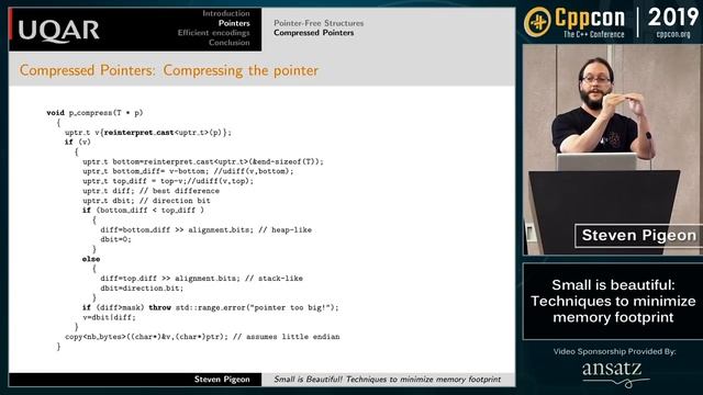 CppCon 2019_ Steven Pigeon “Small is beautiful_ Techniques to minimise memory footprint”
