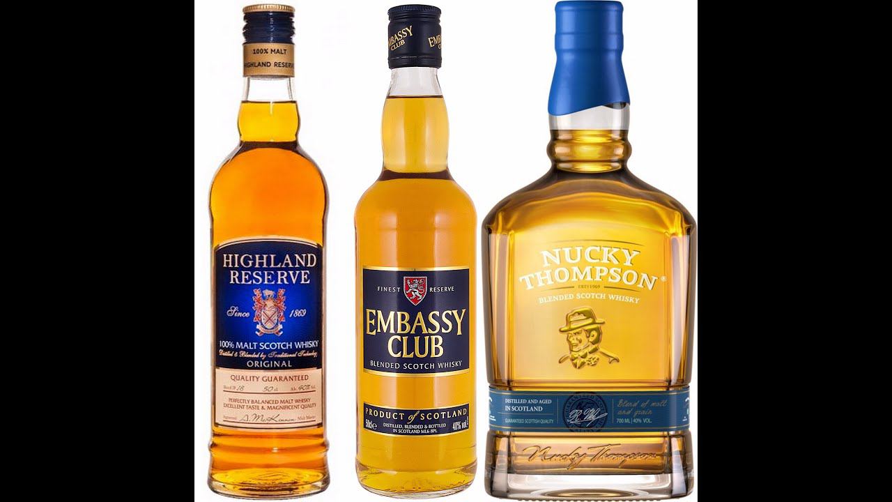2. Сравнение Whisky Nucky Thompson , Embassy Club , Highland Reserve .