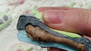 Маршмеллоу на палочке с молочно-шоколадной пастой внутри