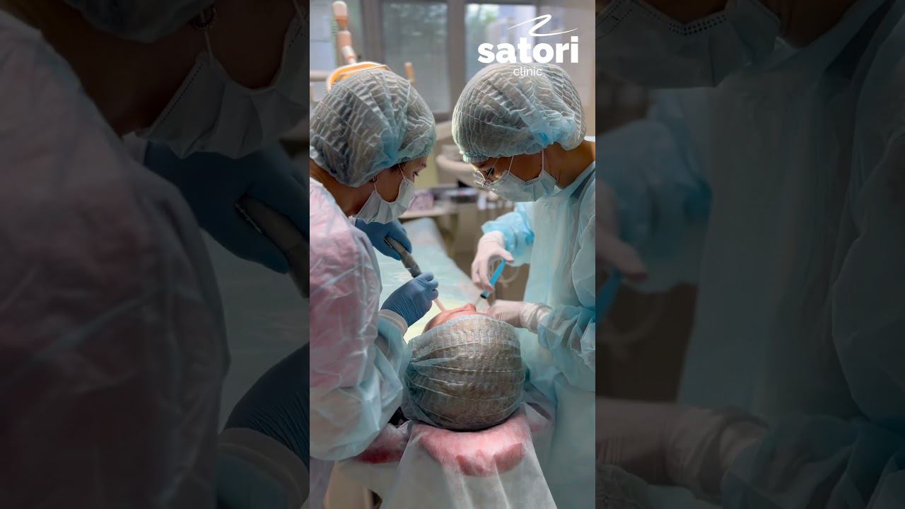 Фиксация временных коронок на импланты #стоматология #коронки #зубы