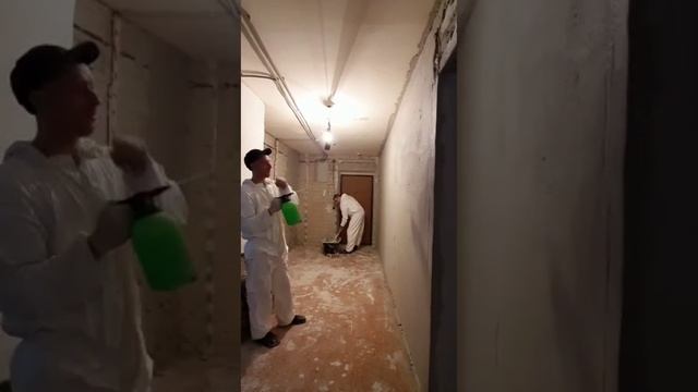Механизированная штукатурка ручным способом