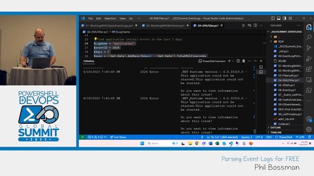 PowerShell Summit 2023: Parsing Event Logs for FREE by Phil Bossman – смотреть онлайн видео от ...