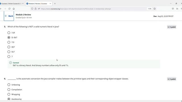 Coursera: Introduction to Java by LEARNQUEST | Week 2 Answers ...
