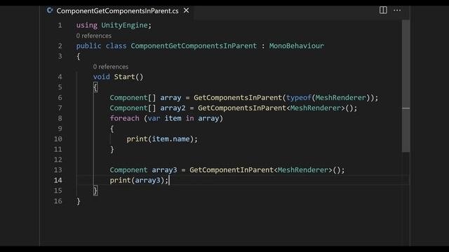 Unity C | Component GetComponentsInParent GetComponentInParent | Справочник | Мусин Михаил ...
